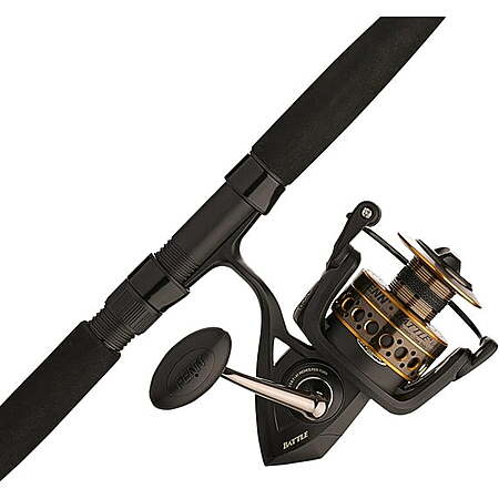 PENN 9' Battle Spinning Fishing Rod and Reel Combo Kit, Size 6000 Reel ...