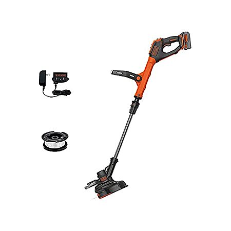 12" 20V Black+Decker MAX String Trimmer/ Edger (LSTE523) w/ Charger and ...