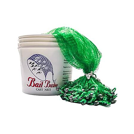 6' Radius 3/8" Sq Mesh Bait Buster Bait Cast Net $54 + Free Shipping w ...