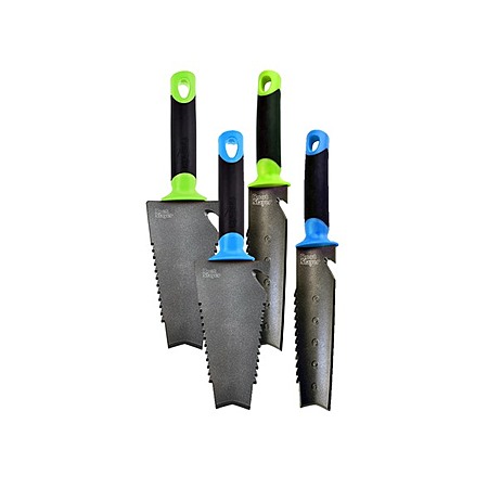 2-Piece Radius Garden Root Slayer Trowel and Soil Knife Set (Green or ...
