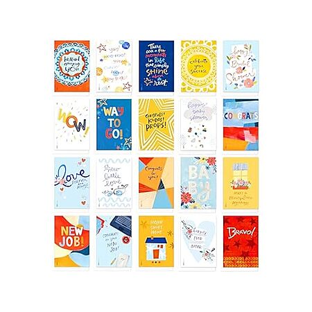 20-Count American Greetings Congratulations Card Assortment with ...