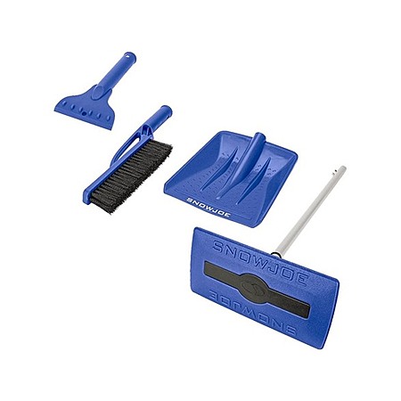 Snow Joe 4-in-1 Telescoping Snow Broom with Ice Scraper Set (Blue) $16. ...