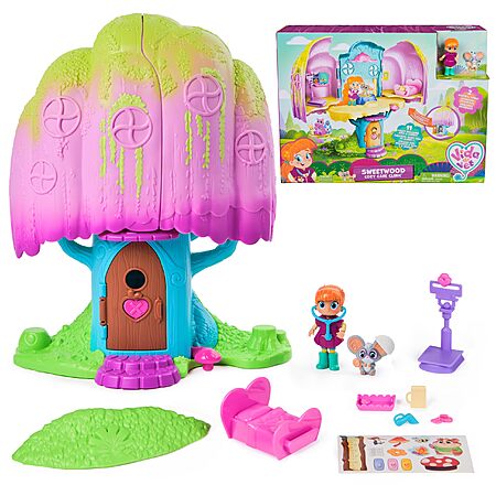 11-Piece Vida the Vet Clinic Treehouse Playset w/ 2 Action Figures ...