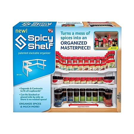 Spicy Shelf Expandable Stackable Shelf Organizer $9.96 + Free Shipping ...