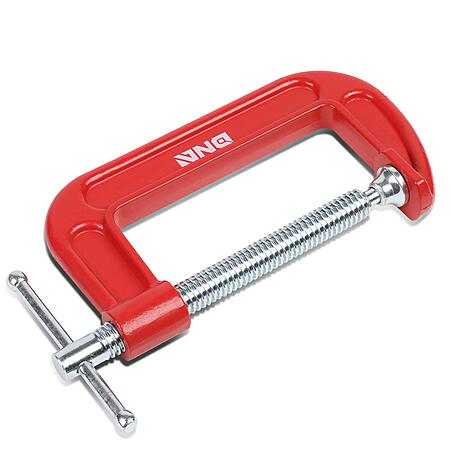4" DNA Motoring Cast Iron C-Clamp Repair Tool w/ Machined Steel Screw ...