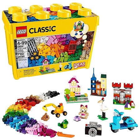 790-Piece LEGO Classic Large Creative Brick Box Building Set and ...
