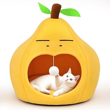 Moymo Cat Cave Beds w/ Removeable Pillow (Squash, Avocado) - 2026-05-07