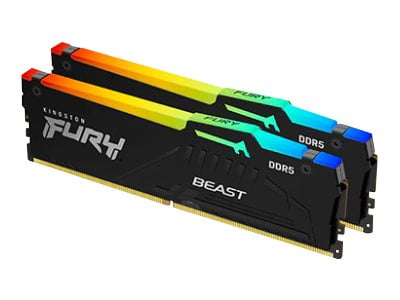 Kingston Fury Beast RGB 32GB (2x16GB) 5600MT/s DDR5 CL36 Desktop Memory ...