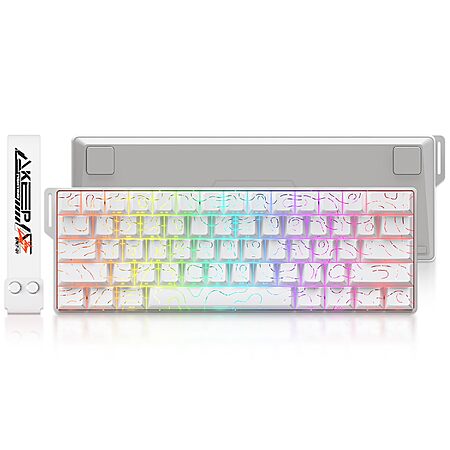 DAREU COOL60 60% Gaming Keyboard Wired, Hall Effect Magnetic Switch Keyboard with Adjustable ...