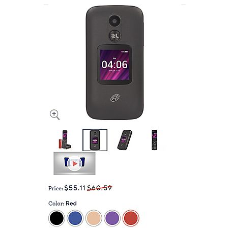 QVC : Tracfone Alcatel MY FLIP 2 W/ 1200 Talk/Text/Data (FOR 1 YEAR ...