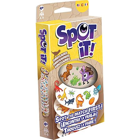 Zygomatic Spot It Dinosaurs Card Game - Fast-Paced Matching Fun with ...