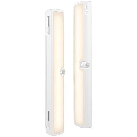 Amazon Basics LED USB/Battery Operated Light Bar, Swivel Motion Sensor ...