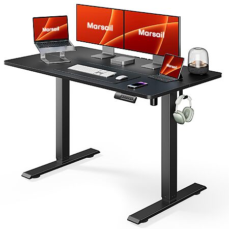 Prime Members: Marsail Standing Home Office Desks, Adjustable Heights ...