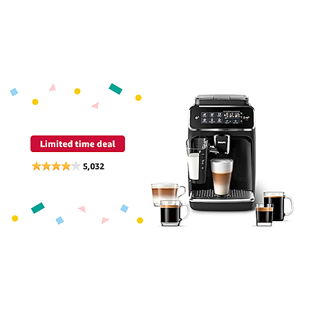 PHILIPS 3200 Series Fully Automatic Espresso Machine - LatteGo Milk ...