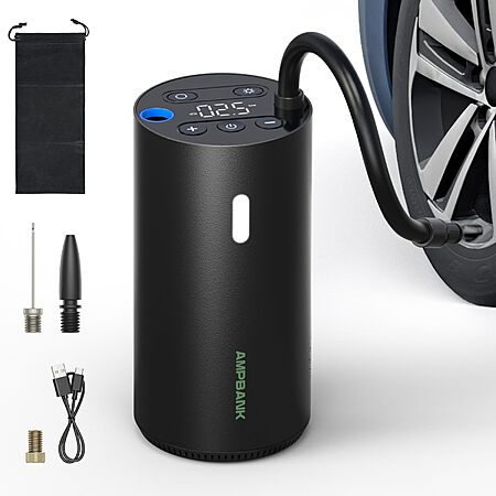 AMPBANK AT004 Smart Air Pump for Car Tires, Auto Tire Inflator 150PSI ...