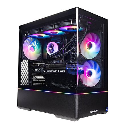 PowerSpec G484 Gaming PC: i9-14900KF, RTX 5080, 64GB DDR5, Samsung 2TB ...