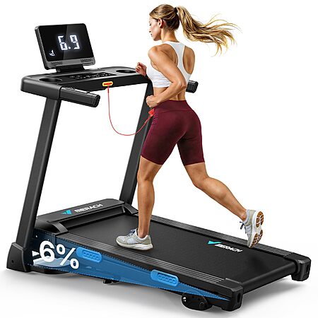Prime: MERACH Treadmill with Incline 6%-15%, 300 LBS Capacity $242.99 ...