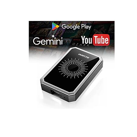 LAMTTO Wireless CarPlay Adapter with Gemini AI, 4GB+32GB Magic Box with ...