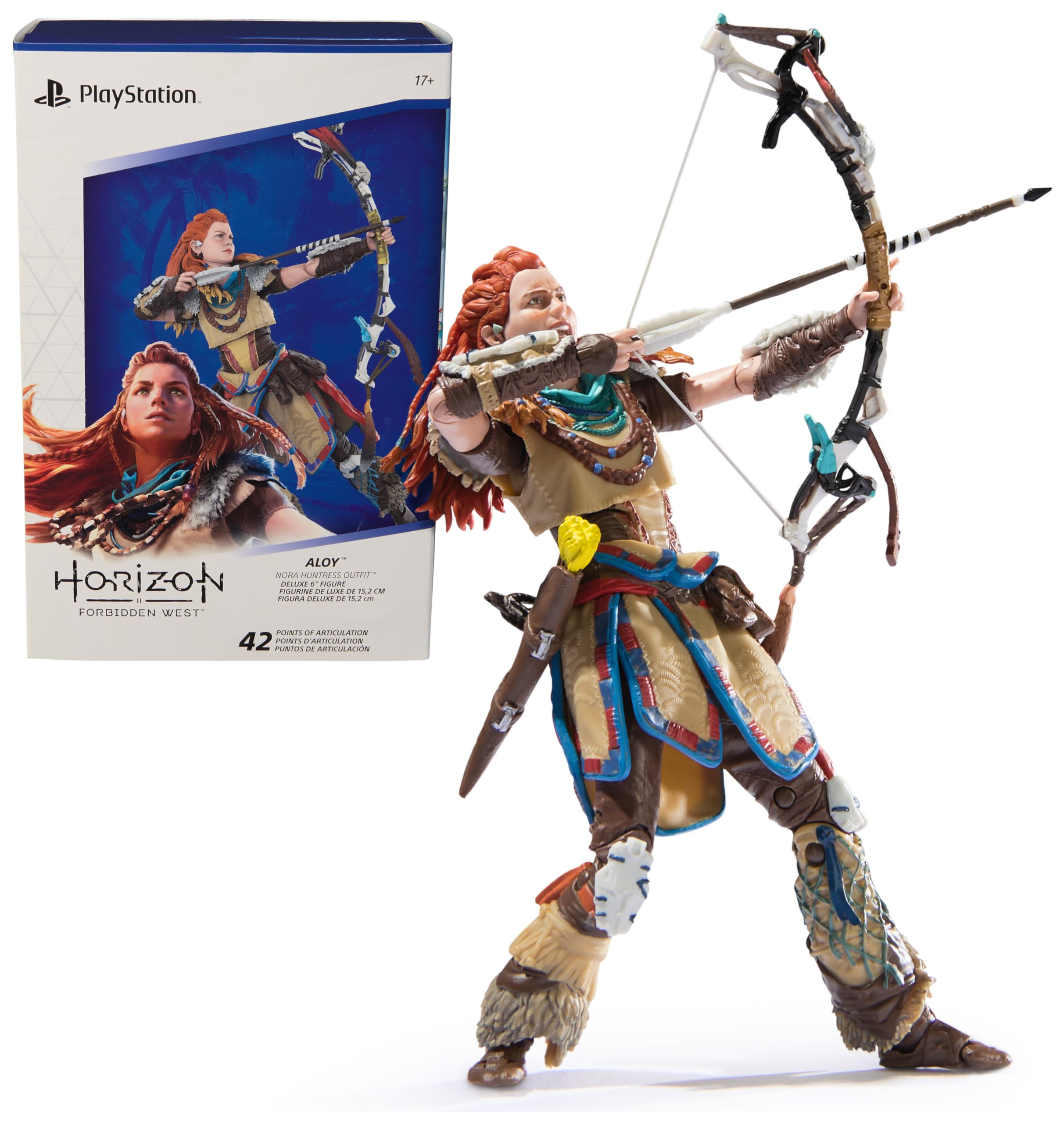 PlayStation Horizon Forbidden West, Deluxe 6” Aloy Action Figure with ...