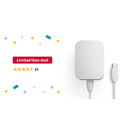 Limited-time deal: Amazon eero 45W USB-C Power Adapter for eero, eero 6 ...