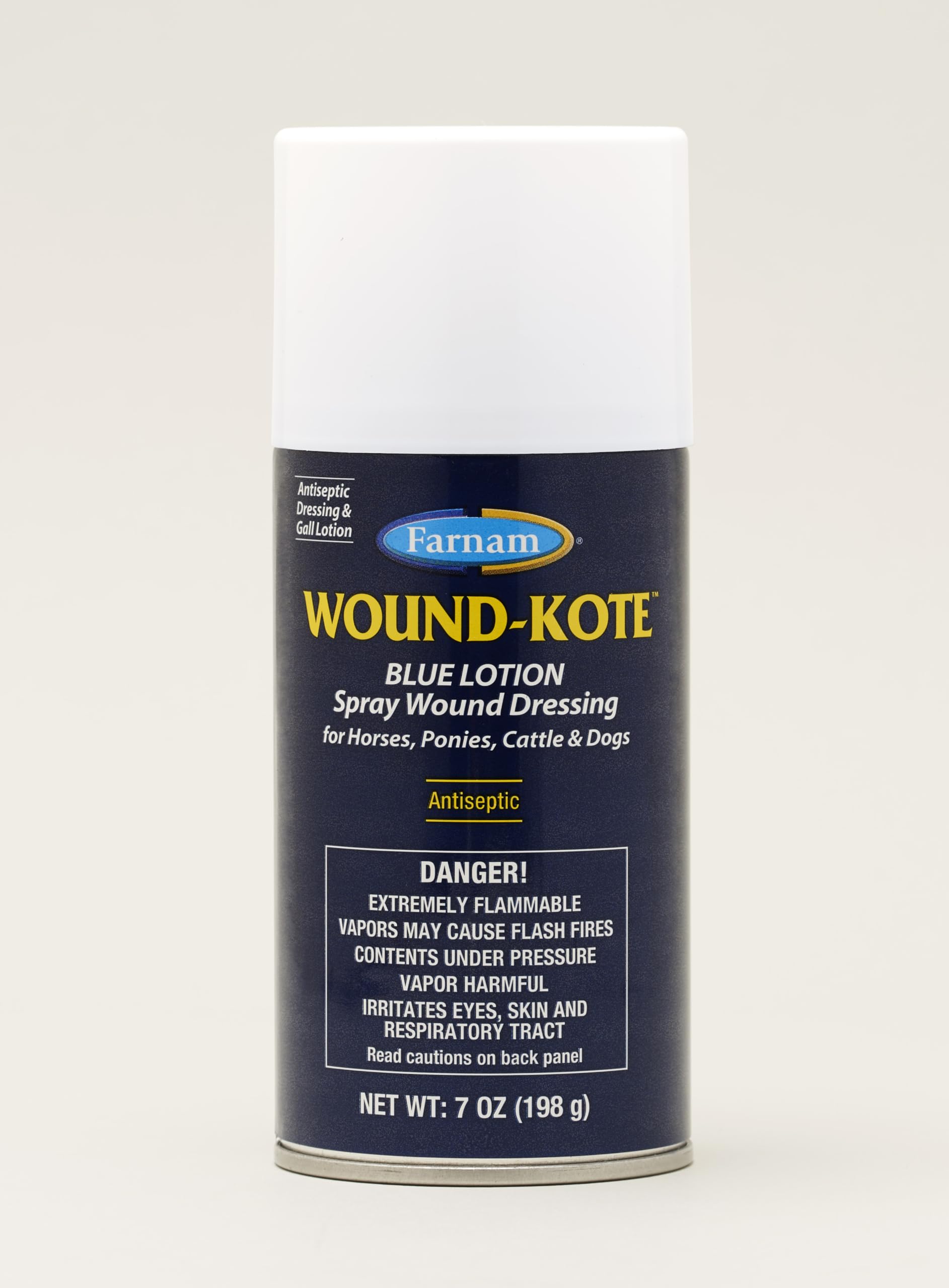 Farnam Wound-Kote Blue Lotion Spray Horse Wound Care for use on Horses ...