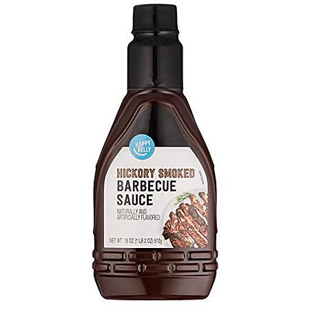 18oz Amazon Brand - Happy Belly Hickory Smoked BBQ Sauce: $1.13 or ...