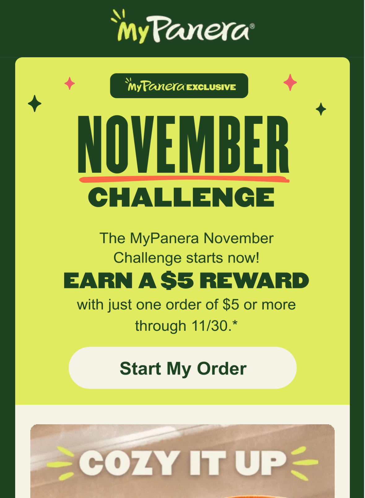 Panera Bread: Earn $5 reward with order $5 or more; Plus BOGO for $5 offer