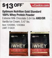 Costco Members: 5.64-lbs Optimum Nutrition Gold 100% Whey Protein ...