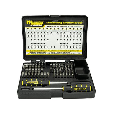 72-Piece Wheeler Engineering Screwdriver Set for Gunsmithing and ...