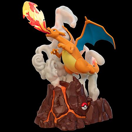 13" Jazwares Pokemon Deluxe Collector’s Light Up Statue (Charizard) $21 ...