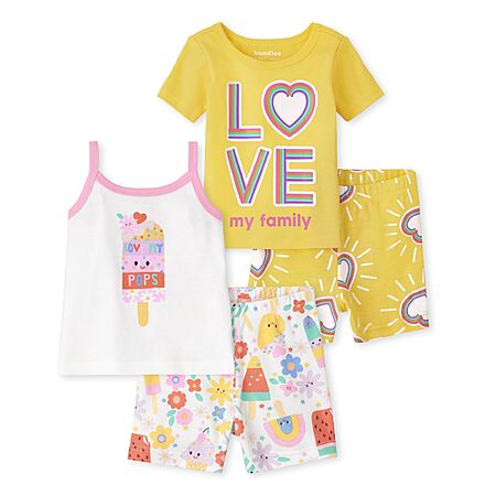 4-Piece The Children's Place Girls: PJ Set $10 + Free Shipping w/ Prime ...