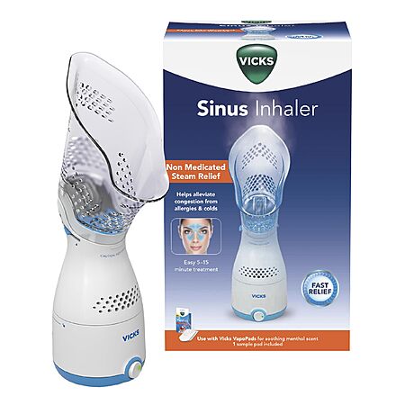 Vicks Personal Sinus Steam Inhaler w/ Soft Face Mask Humidifier - 2025 ...