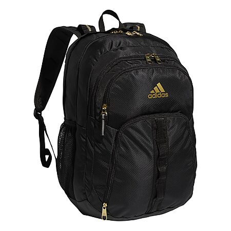 adidas Prime 6 37L Backpack w/ LoadSpring Shoulder Straps (Black/Gold ...