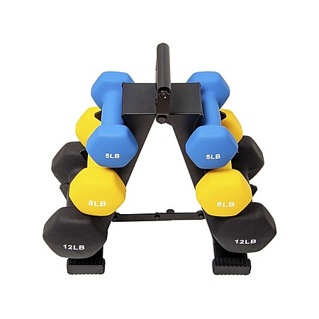 50-Pound 3-Pair BalanceFrom: Colored Neoprene Coated Dumbbell Set w ...