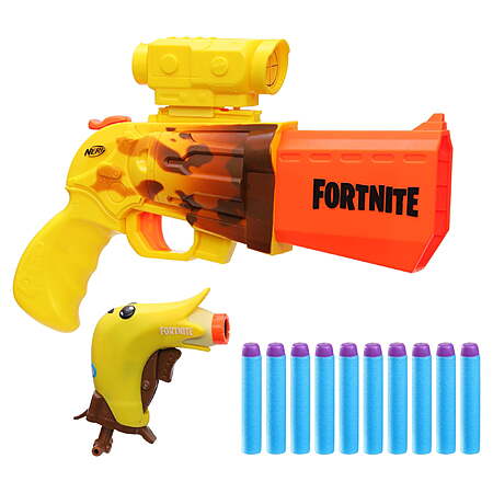 2-Pack Nerf Fortnite Peely Pack: SR-Ripe Blaster, Micro Peely Blaster ...