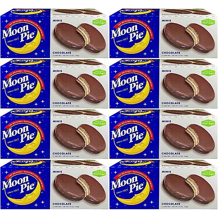 96-Count MoonPie Mini Chocolate Marshmallow Sandwich $13.28 + Free ...