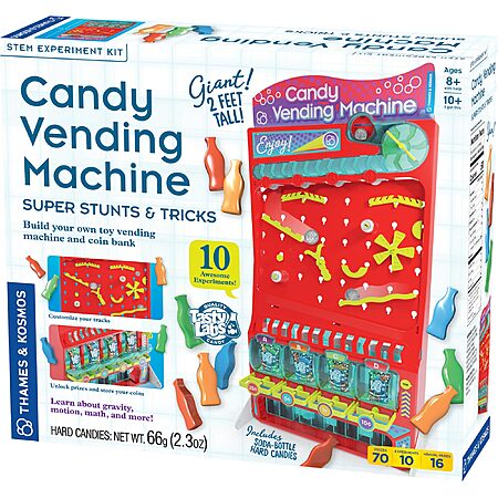 Thames & Kosmos 2-ft Tall Candy Vending Machine STEM Kit | Build Toy ...
