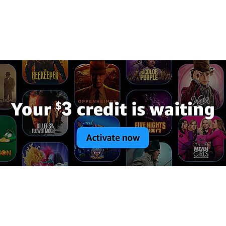 YMMV - $3 Amazon Prime Video Credit