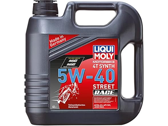 Liqui Moly Motorbike 4T Synth 5W-40 Street/Race Full Synthetic Motor Oil 4 Liter $28.37