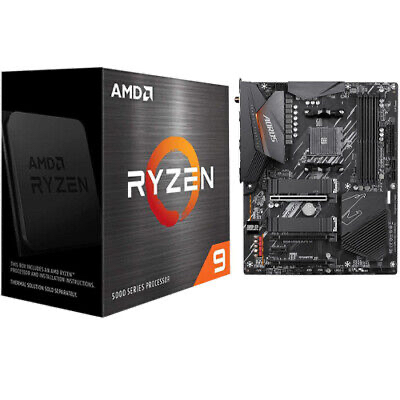 AMD R9 5950X Processor + Gigabyte Ultra Durable B550 GAMING X V2 Motherboard - $399.99 - 2024-04-07