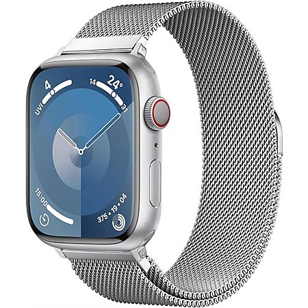 Prime Members: Stainless Steel Milanese Loop Band for Apple Watch ...