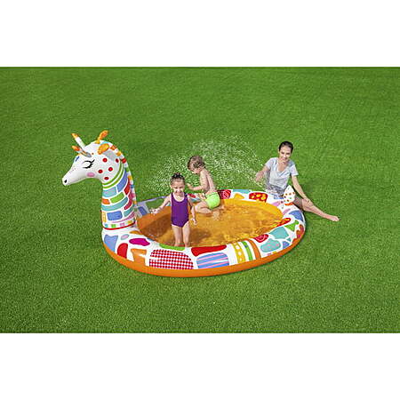 H2oGo! Groovy Giraffe Inflatable Kid's Pool w/ Sprayer $10 + Free ...