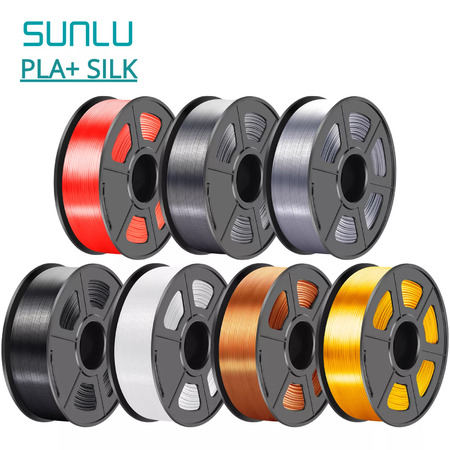 10-Pack Sunlu 1KG 1.75mm SILK Shiny 3D Printer PLA+ Filament (various ...