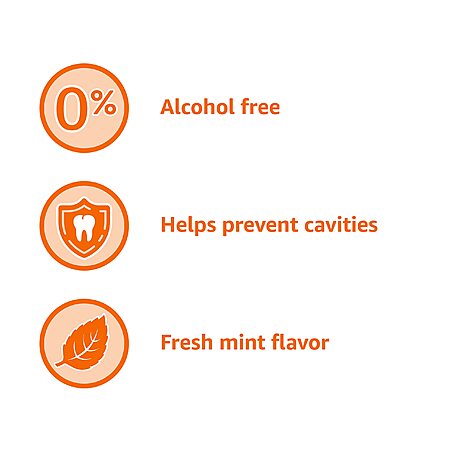 4-Pack 18-Ounce Amazon Basics Alcohol Free Anticavity Fluoride Rinse ...