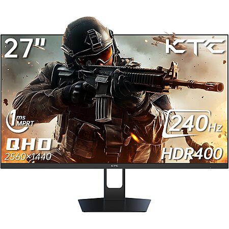 27" KTC QHD (2560x1440) 240Hz HVA Matte Gaming Monitor $178.49 + Free Shipping - 2025-03-20