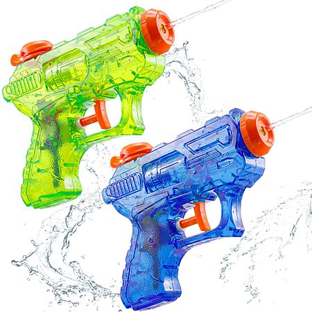 $3.49 (2 Pack)Updated No-Leak Mini Water Guns for Kids, Small Squirt ...