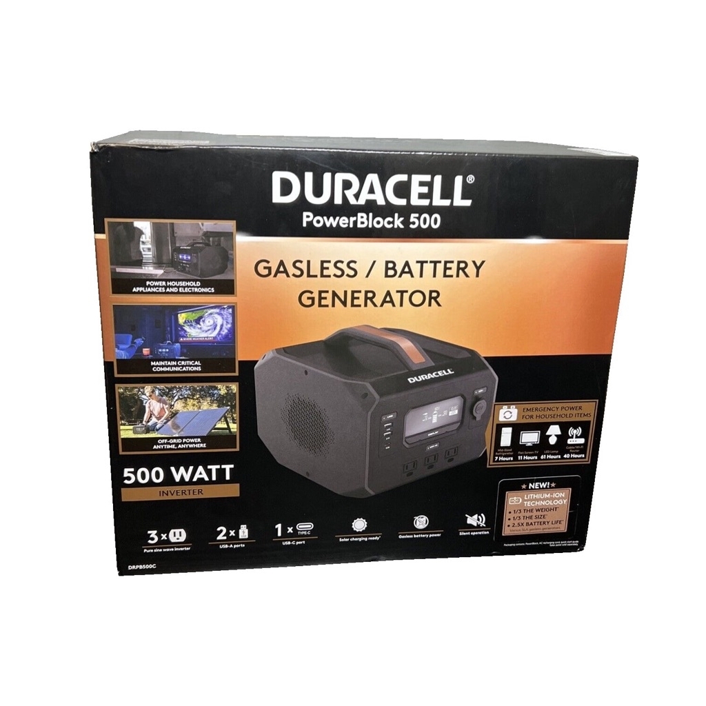 Duracell PowerBlock 500 Gasless Battery Generator - Walmart.com - $300