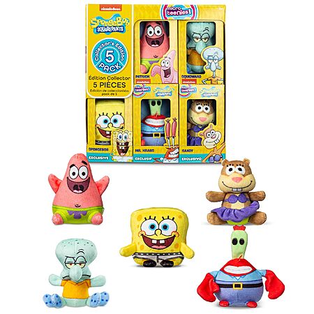 Micro Teenies - Spongebob Square Pants 5-Pack - Collectible Miniature ...