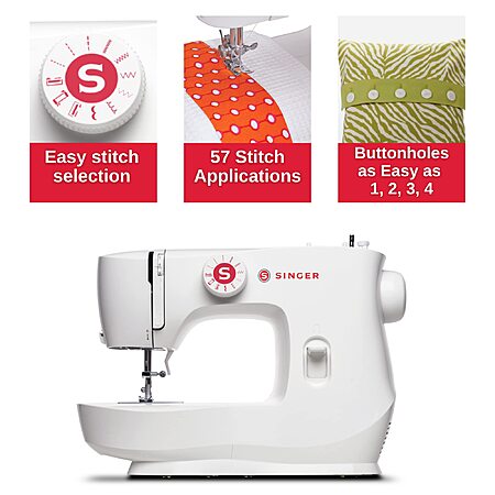 SINGER | MX60 Sewing Machine With Accessory Kit & Foot Pedal - 57 ...