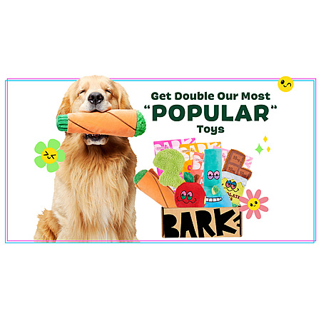 BarkBox: 2x the Toys & Treats on Your First Box for Free with 6 or 12 ...